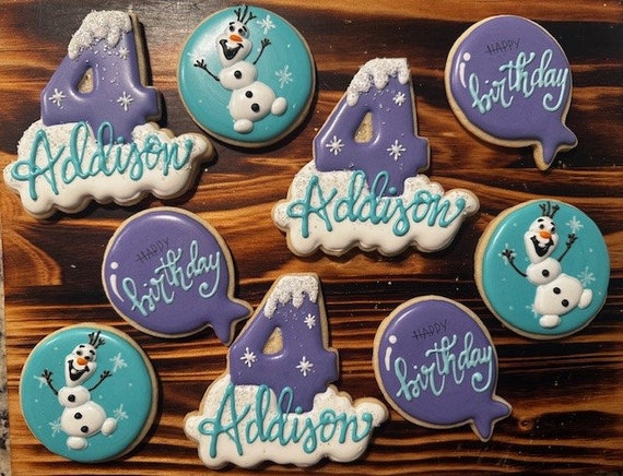 Olof Snowman Sugar Cookies TGON Bakes: Frozen Olaf Marzipan Cookies