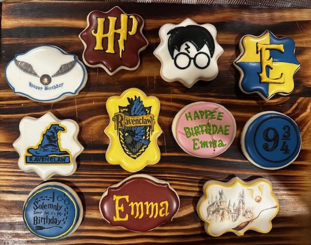 HP (harry Potter) Birthday Cookies #2 - Etsy
