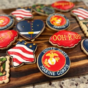 Marine Corp Cookies - Etsy
