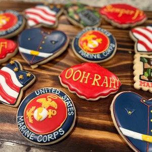 Marine Corp Cookies - Etsy