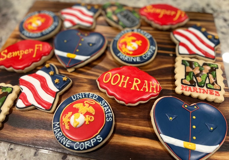 Marine Corp Cookies - Etsy