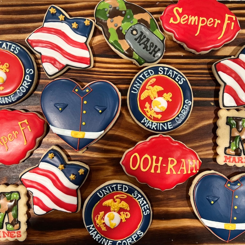 Usmc Cookies for Marines - Etsy