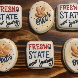 School Logo Graduation Cookie Bags - Etsy