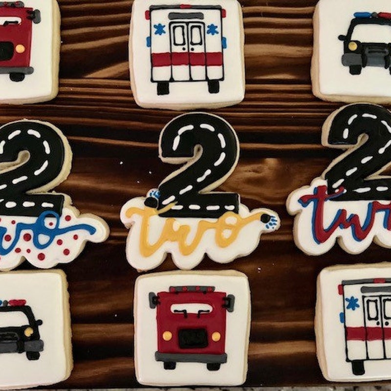 Police Car Cookies - Etsy