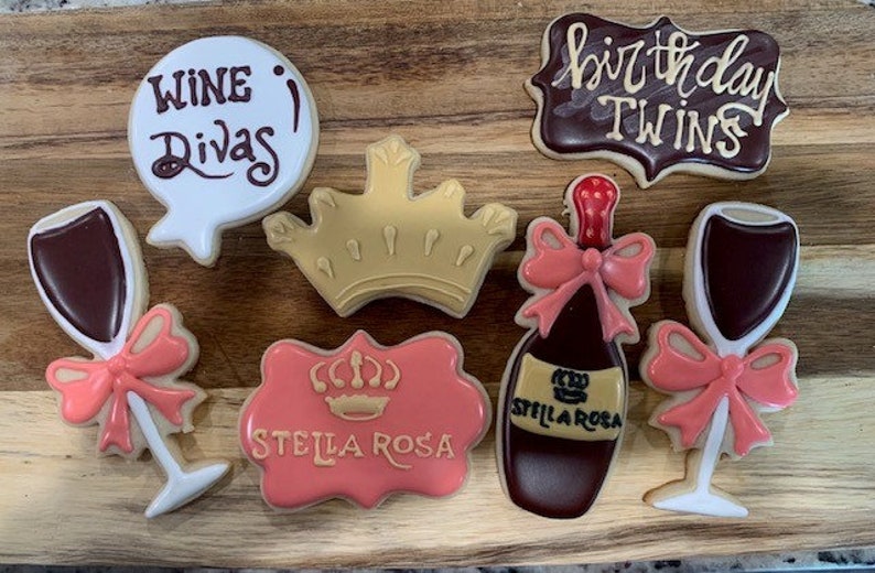 Wine Diva Birthday Cookies - Etsy