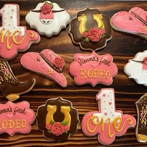 First Rodeo Birthday Cookies - Etsy