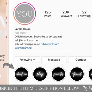 White Neon Instagram Highlight Covers Editable, DIY White Glow ...