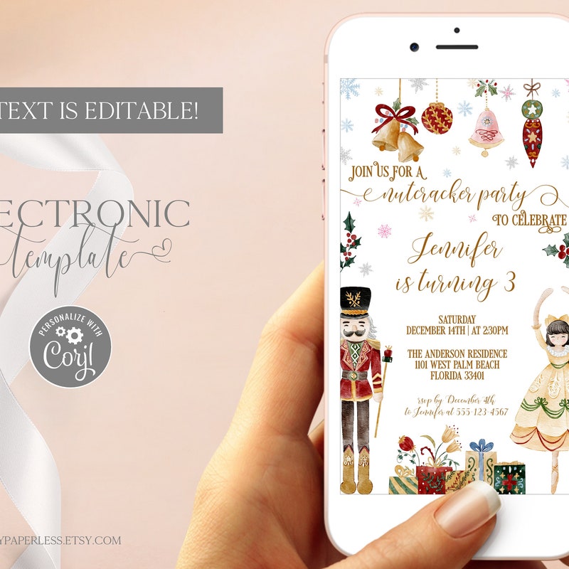Nutcracker Invitation - Etsy
