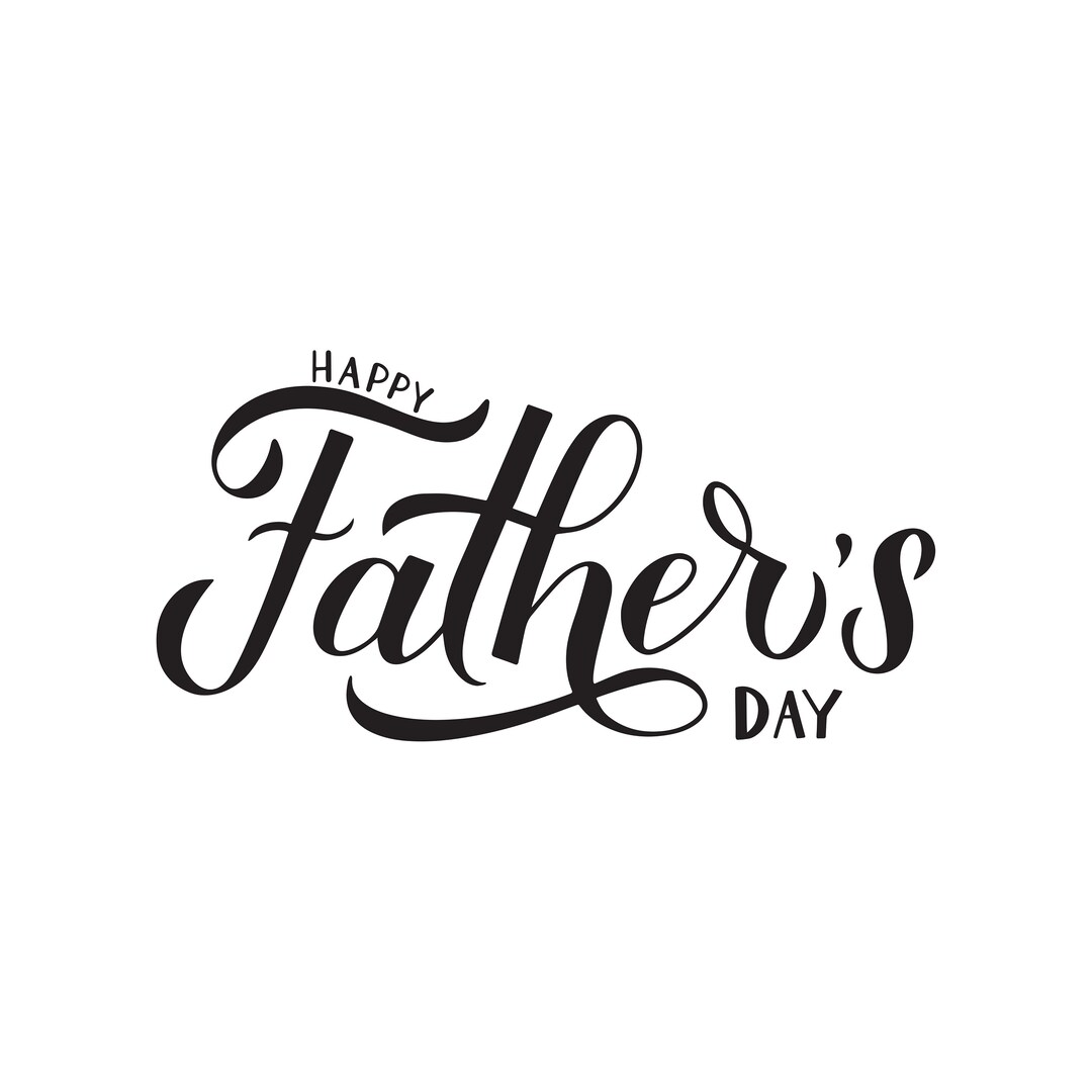 Happy Fathers Day Print Download 1 - Etsy