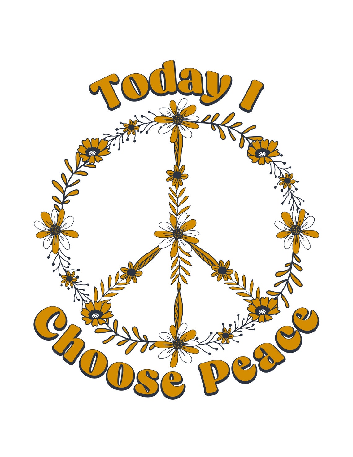 Today I Choose Peace - Print Download - Etsy