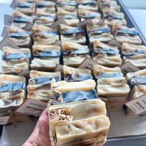 Mini Soap Set, 4 Soap Bar Samples, All Natural Handmade Soap, Perfect ...