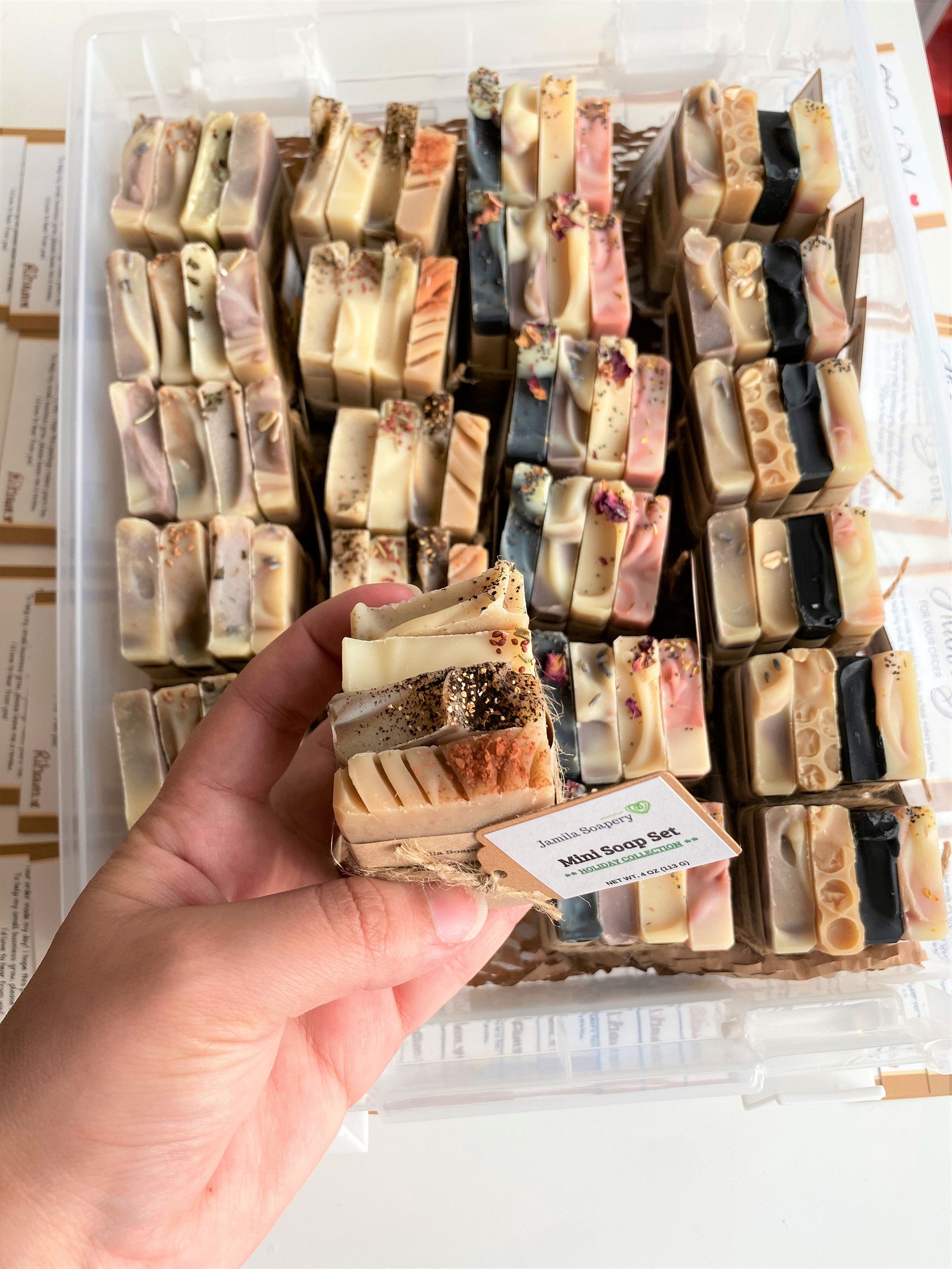 Mini Soap Set 4 Soap Bar Samples All Natural Handmade Soap - Etsy