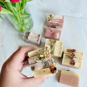 Mini Soap Set 4 Soap Bar Samples All Natural Handmade Soap - Etsy