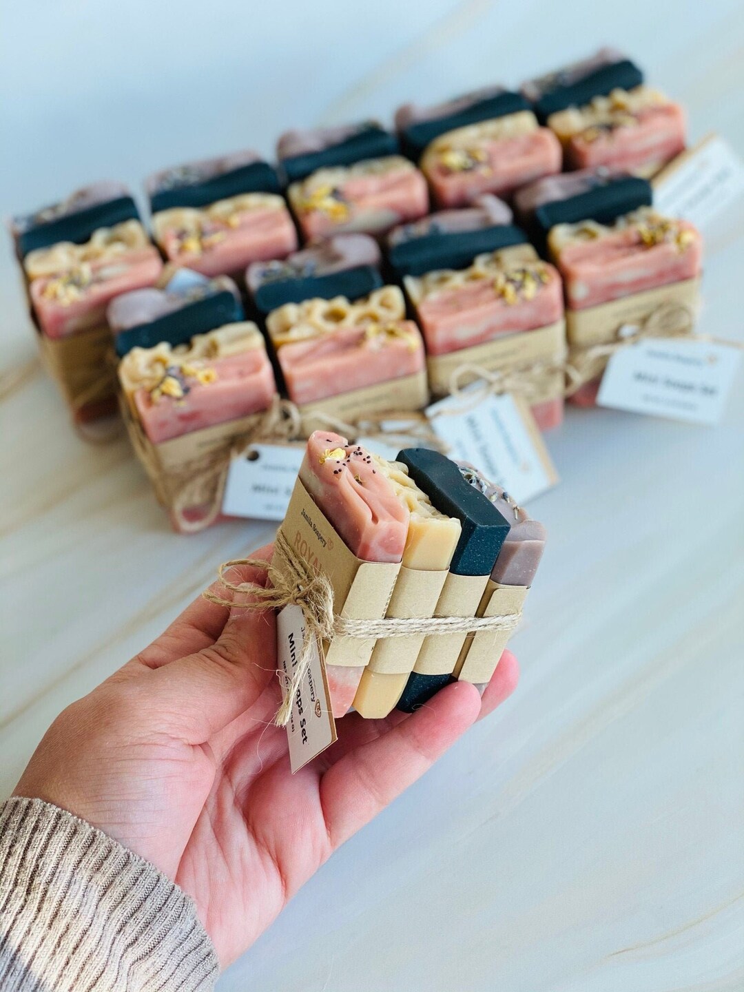 Mini Soap Set, 4 Soap Bar Samples, All Natural Handmade Soap, Perfect ...