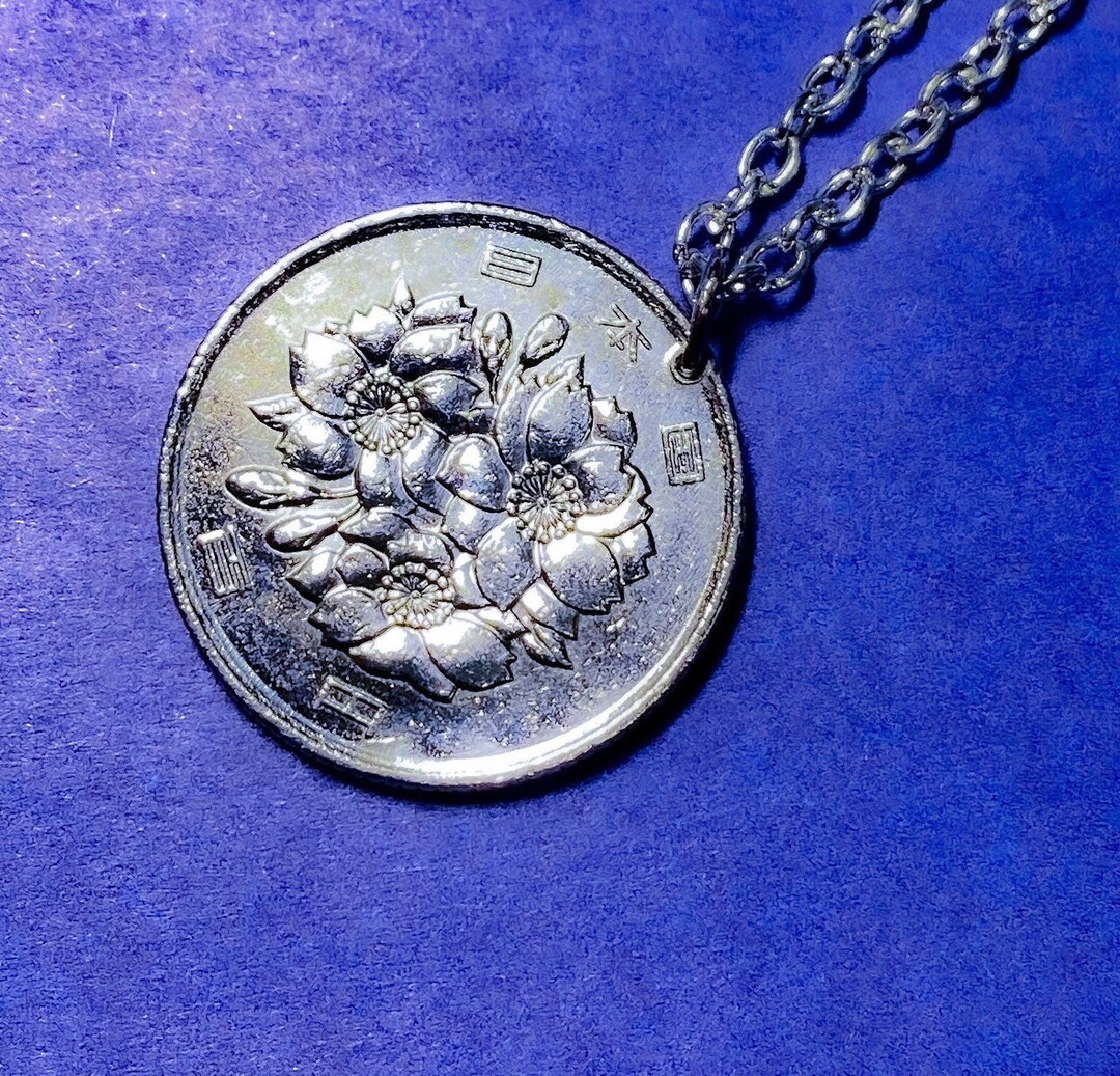 Japanese 100-yen Coin Pendant - Etsy