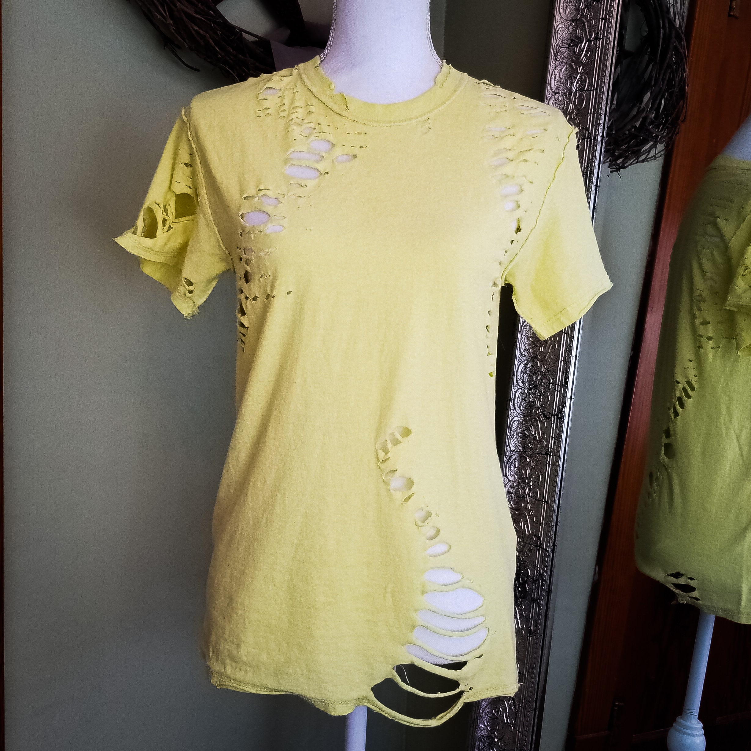 Distressed Shirt Ripped Shirt Torn Shirts Women's Clothing Destroyed ...