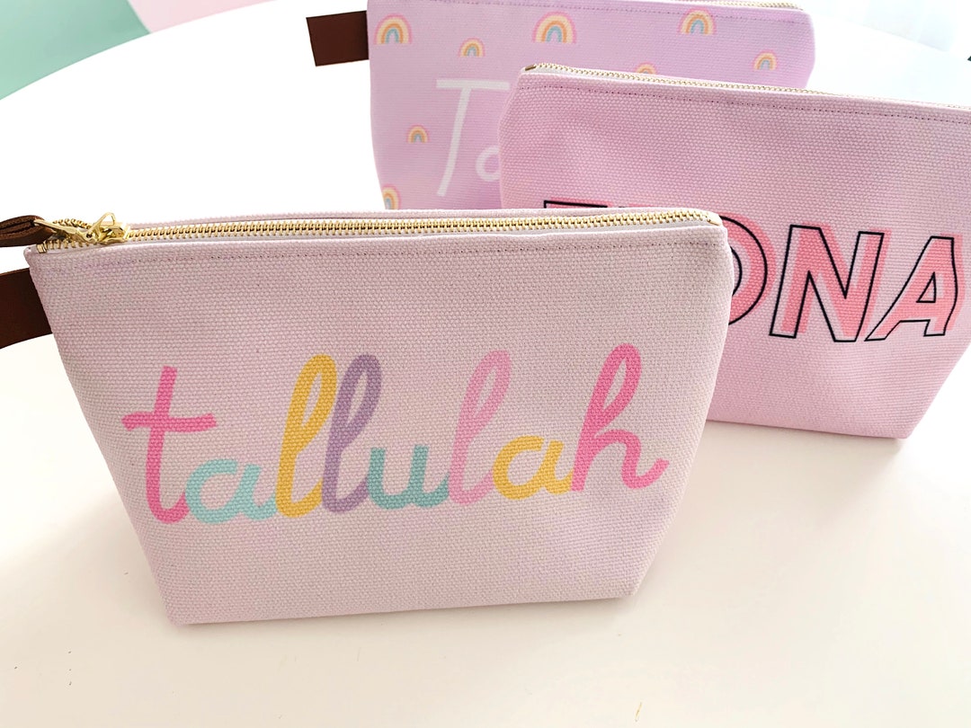 Personalized Cosmetic Bag Custom Pouch Name Gift Tween Name Gift ...