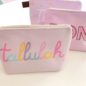 Personalized Cosmetic Bag Custom Pouch Name Gift Tween Name Gift ...