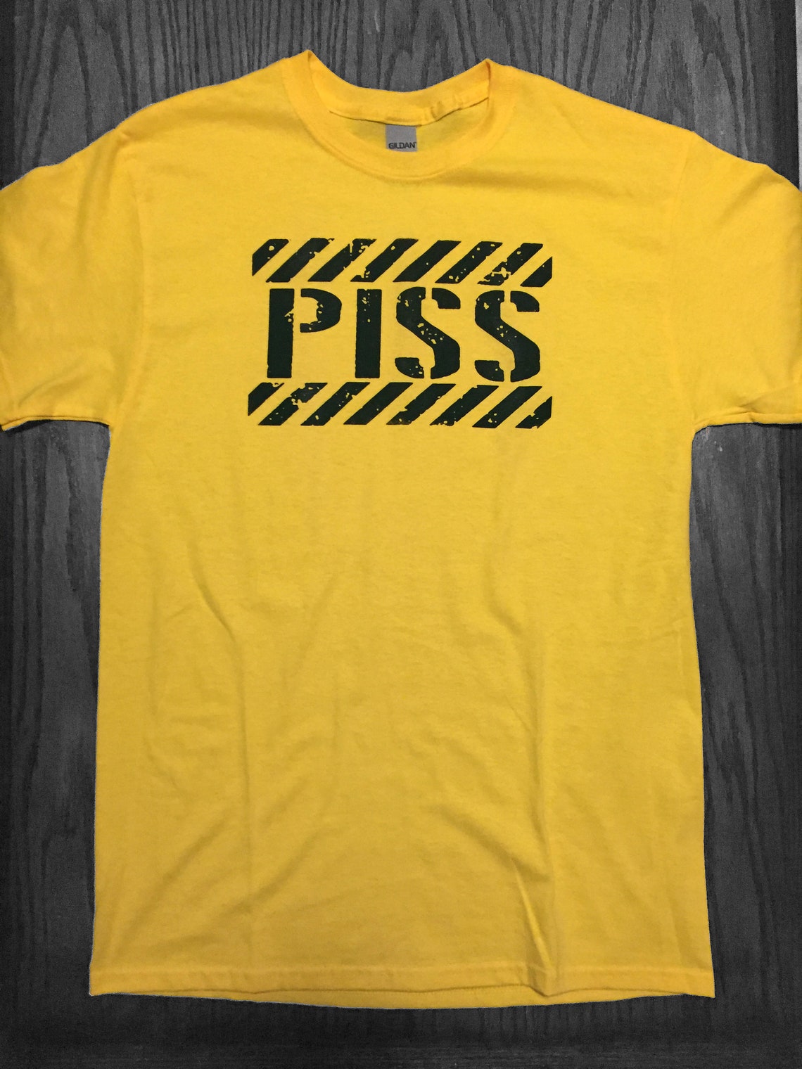 Piss Yellow Shirt S M L Xl Etsy