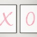 XO Printable Wall Art, X and O Print Set, Boss Babe Wall Decor, Girl ...
