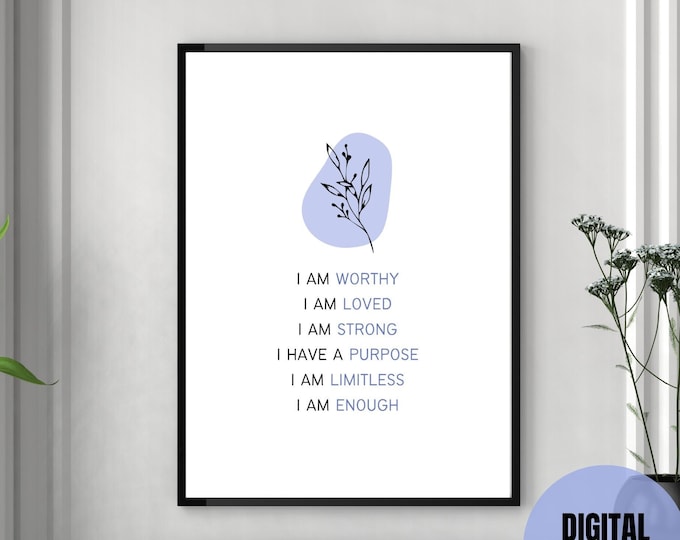 45 Printable Positive Affirmation Cards for Kids, Motivational Cards ...
