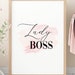 Boss Lady Wall Decor, Girl Boss Printable Wall Art, Boss Babe Sign ...