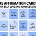 Positive Affirmation Card Deck, Vision Board Printables, Cards for Law ...