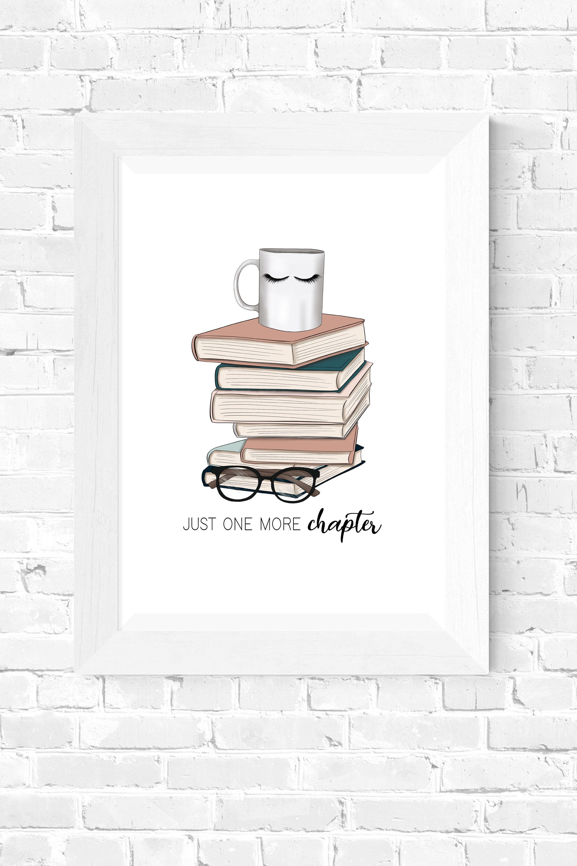 Books Wall Art Coffee Poster Book Lover Gift Bookish Gift | Etsy