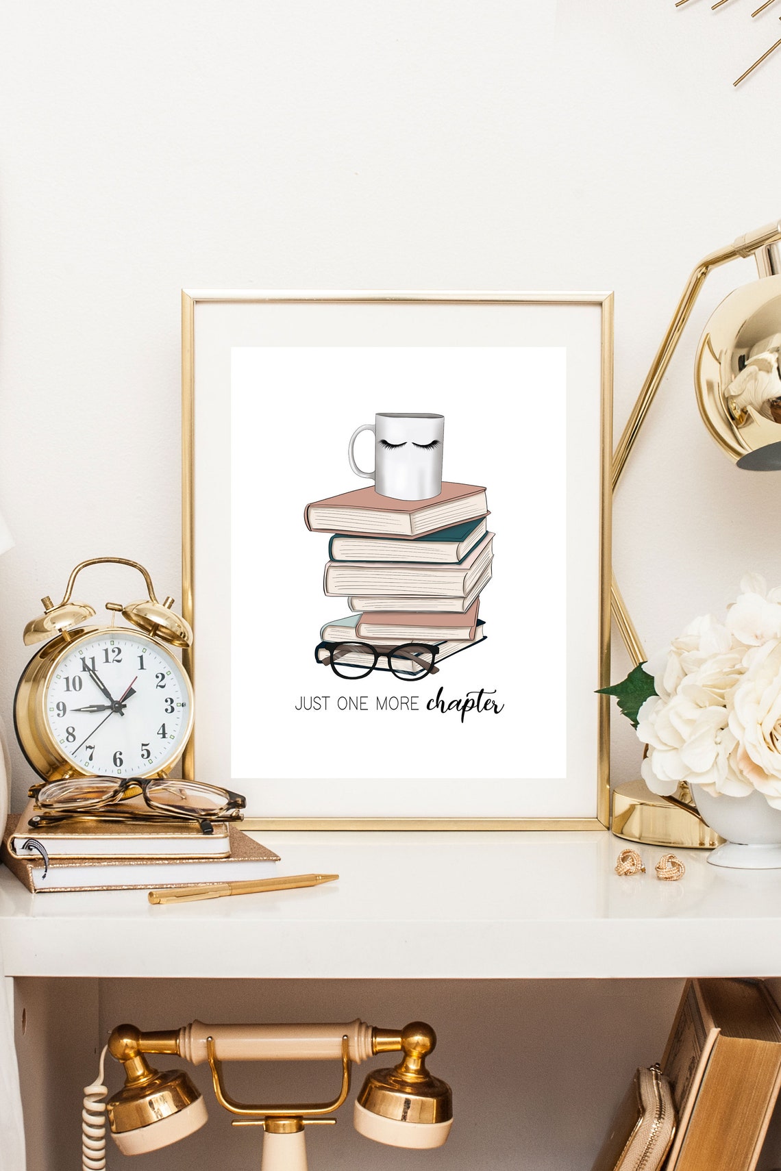 Books Wall Art Coffee Poster Book Lover Gift Bookish Gift | Etsy