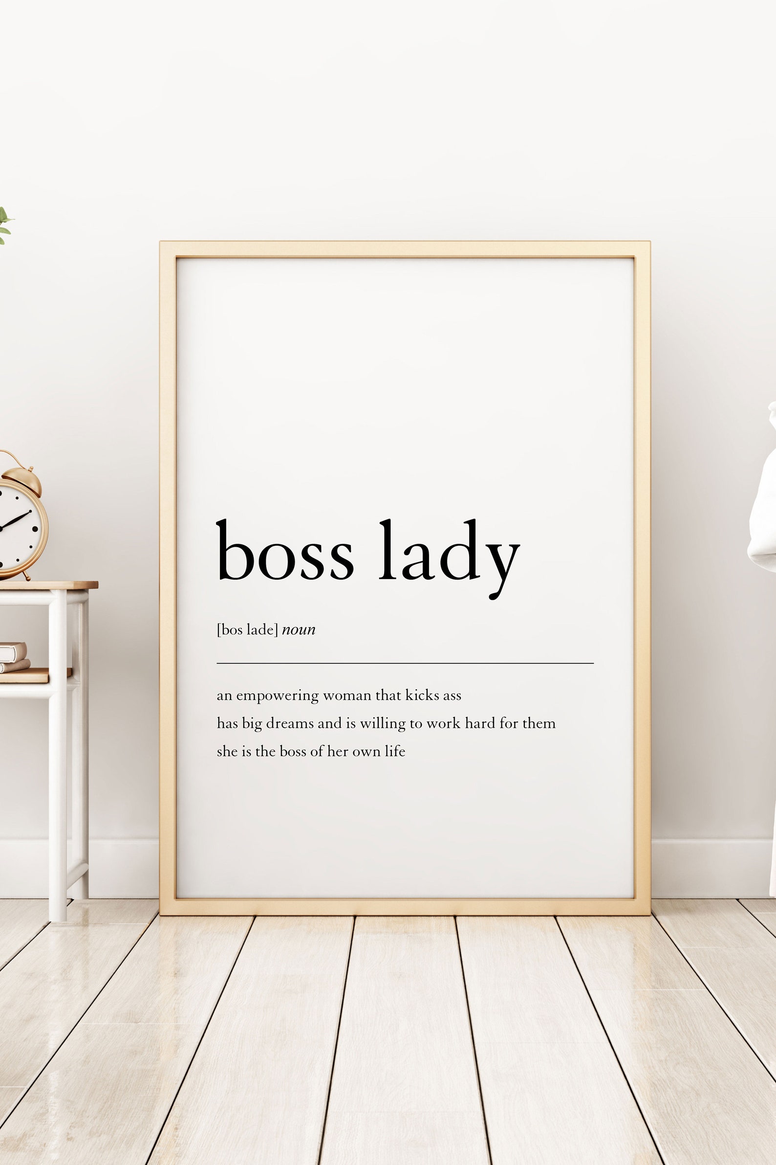 Boss Lady Printable Wall Art Boss Lady Definition Boss Babe - Etsy Canada