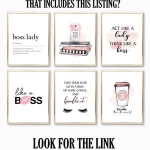 Boss Lady Printable Wall Art, Boss Lady Definition, Boss Babe Print ...