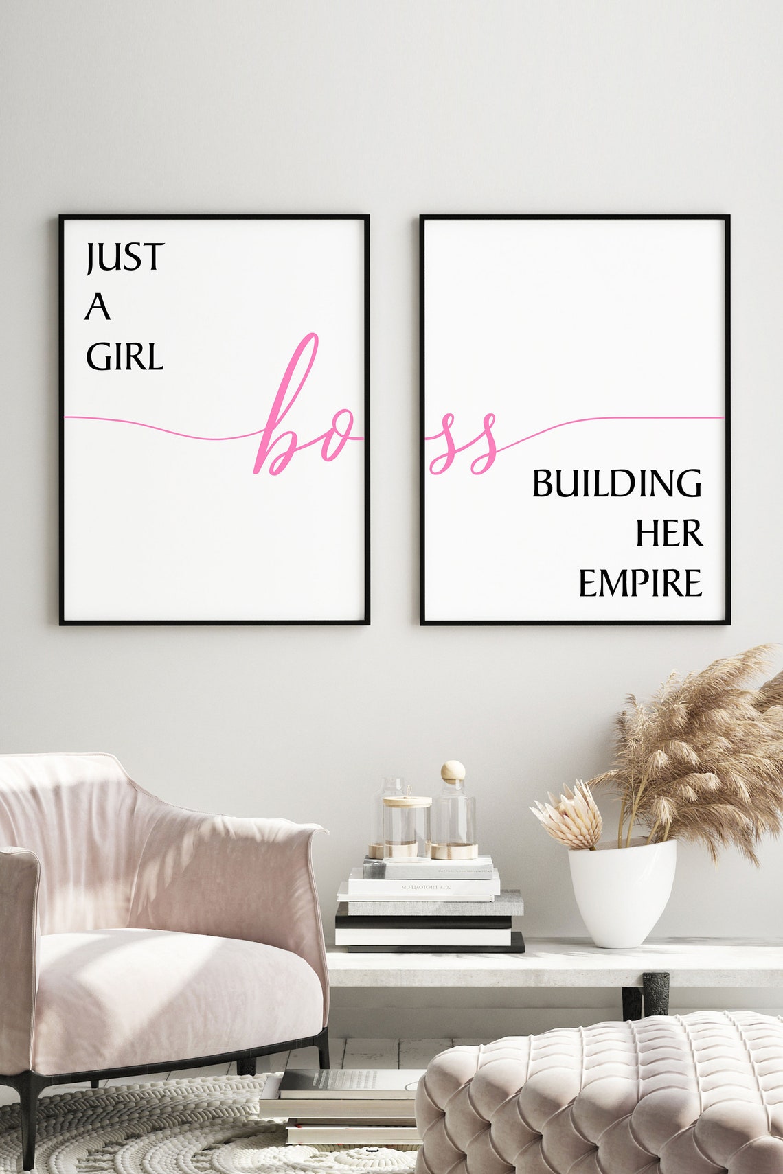 Boss Babe Printable Wall Art, Boss Babe Decor, Girl Boss Wall Decor ...