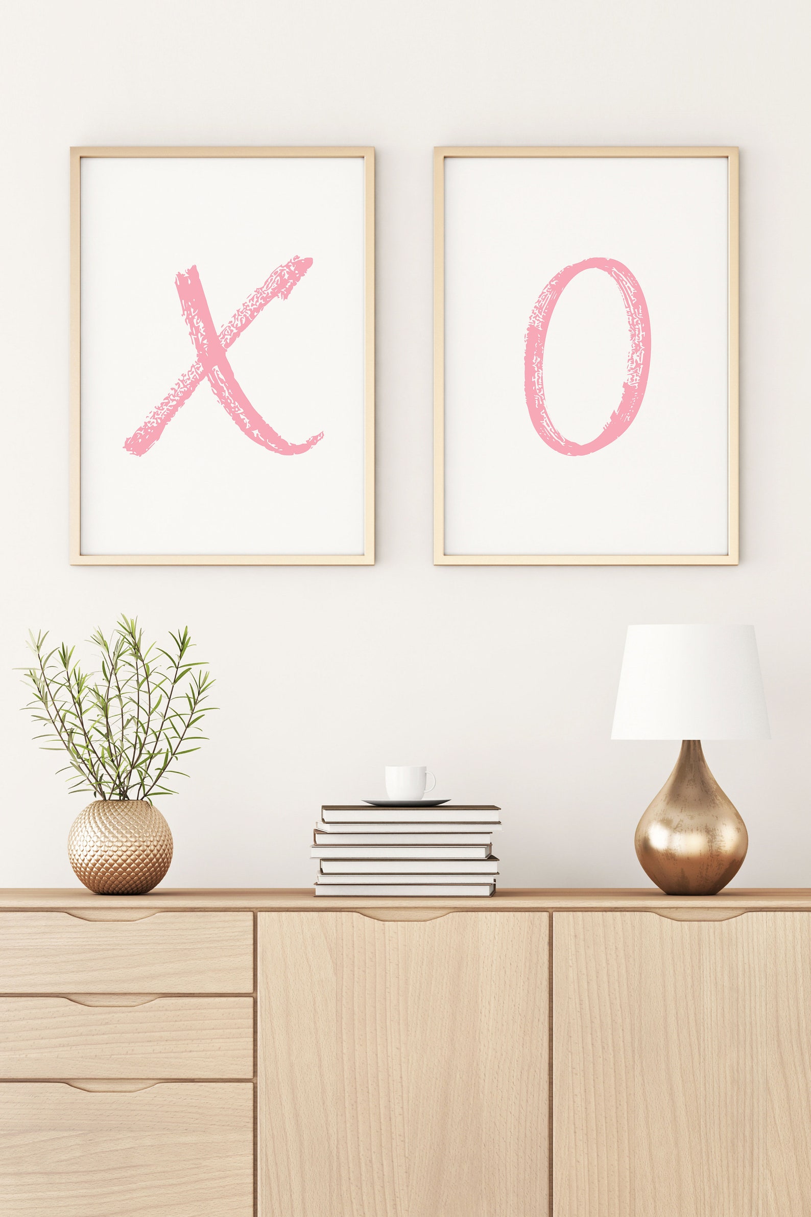 XO Printable Wall Art, X and O Print Set, Boss Babe Wall Decor, Girl ...