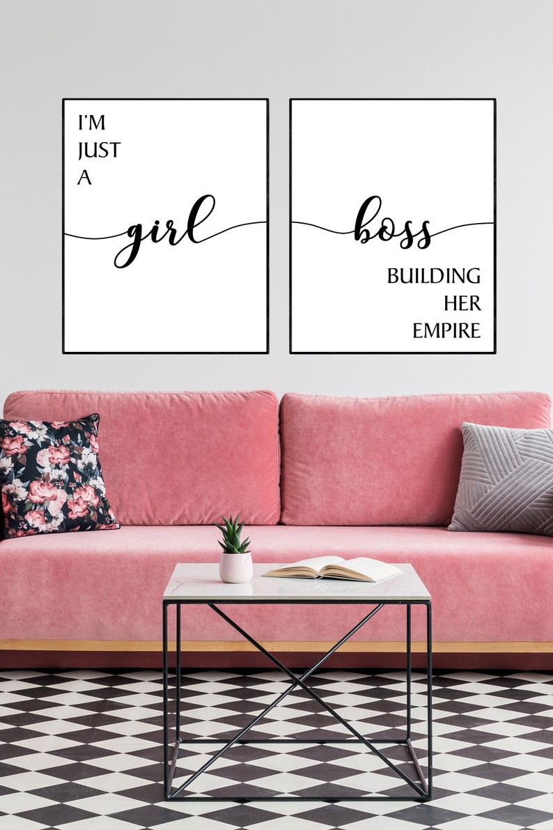 Boss Babe Print, Boss Babe Decor, Girl Boss Poster, Girl Boss Printable ...
