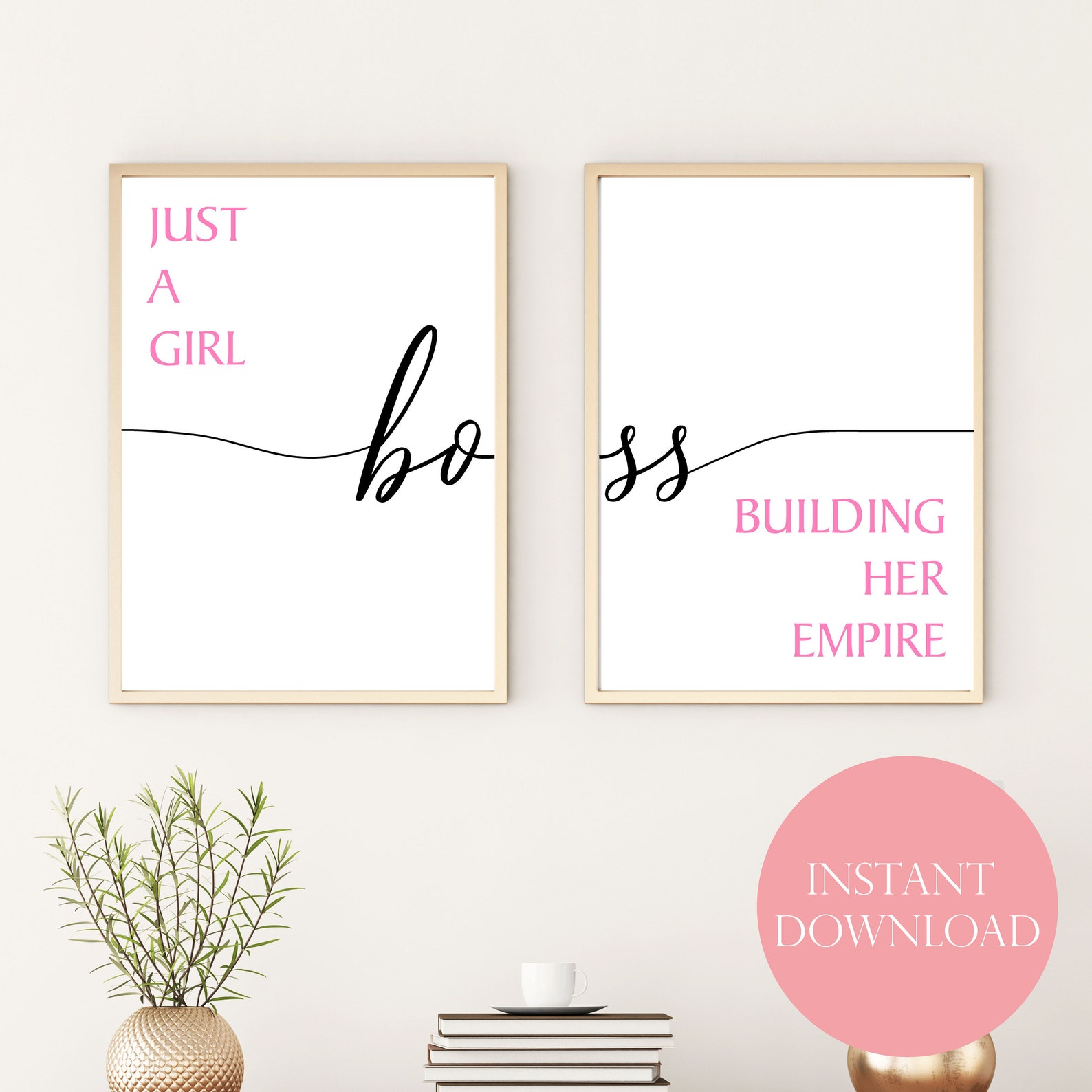Boss Babe Printable Wall Art Boss Babe Decor Girl Boss Wall - Etsy UK