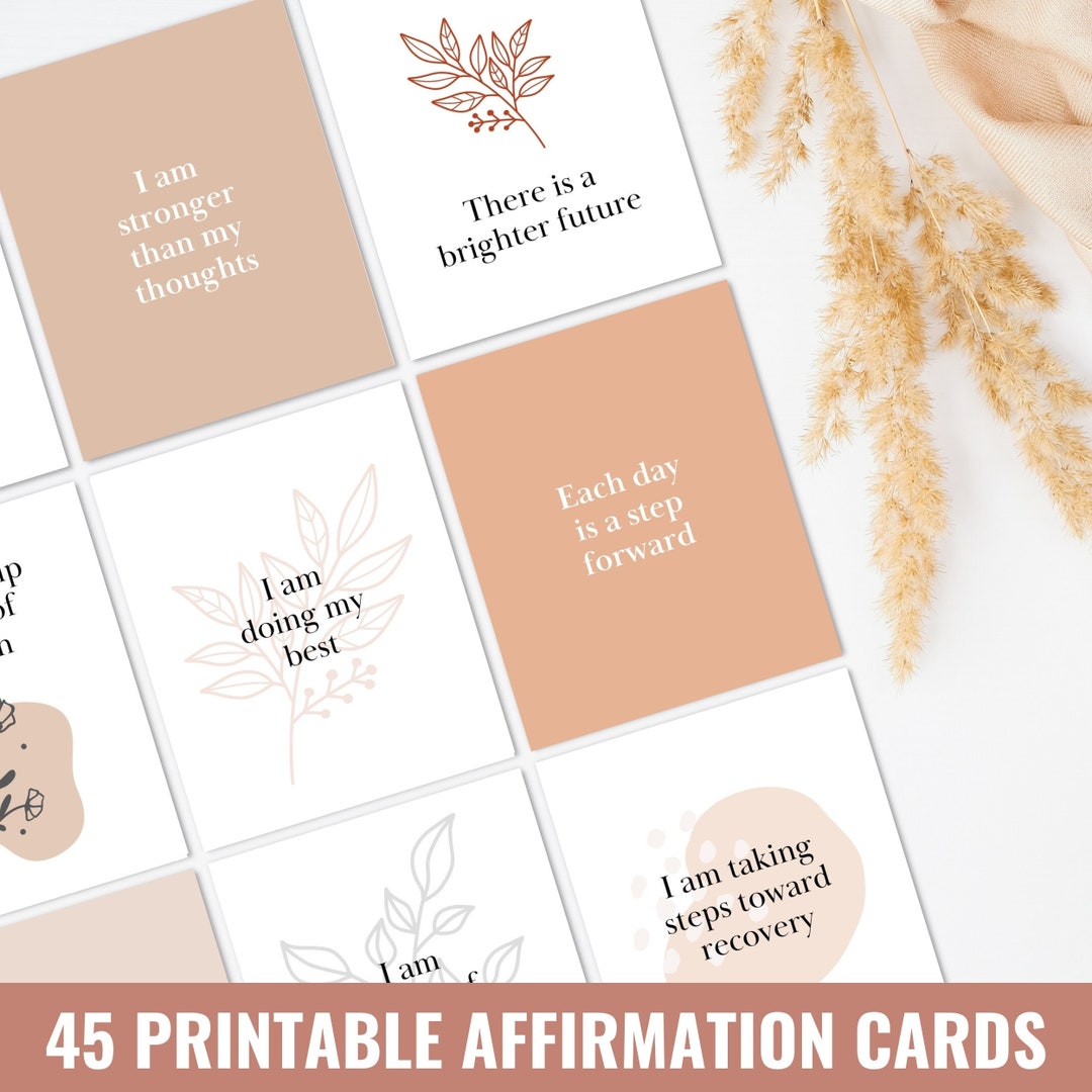 45 Printable Postpartum Affirmations, Positive Affirmation Cards for ...