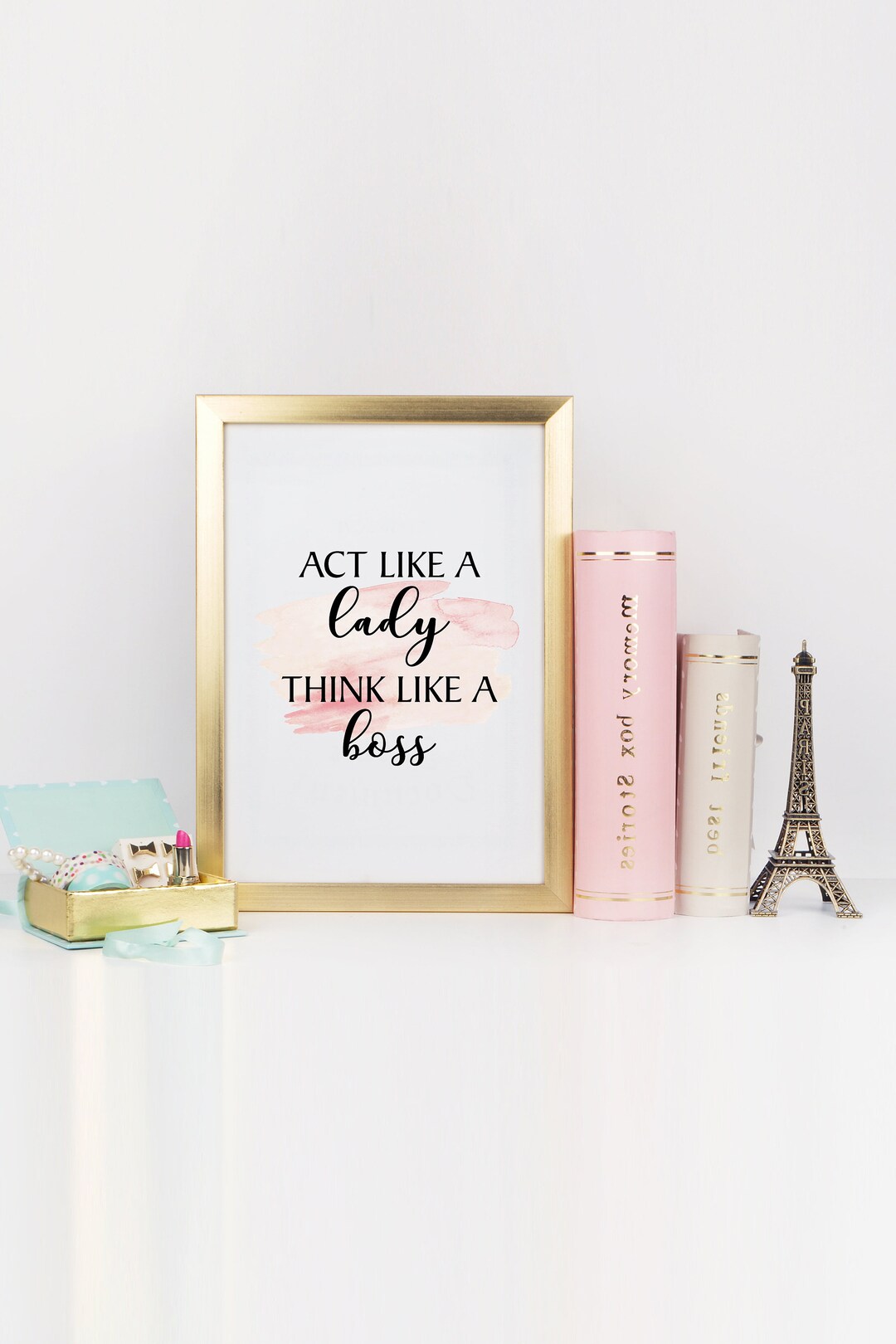 Girl Inspirational Wall Art, Feminist Poster, Bedroom Wall Art, Vanity ...