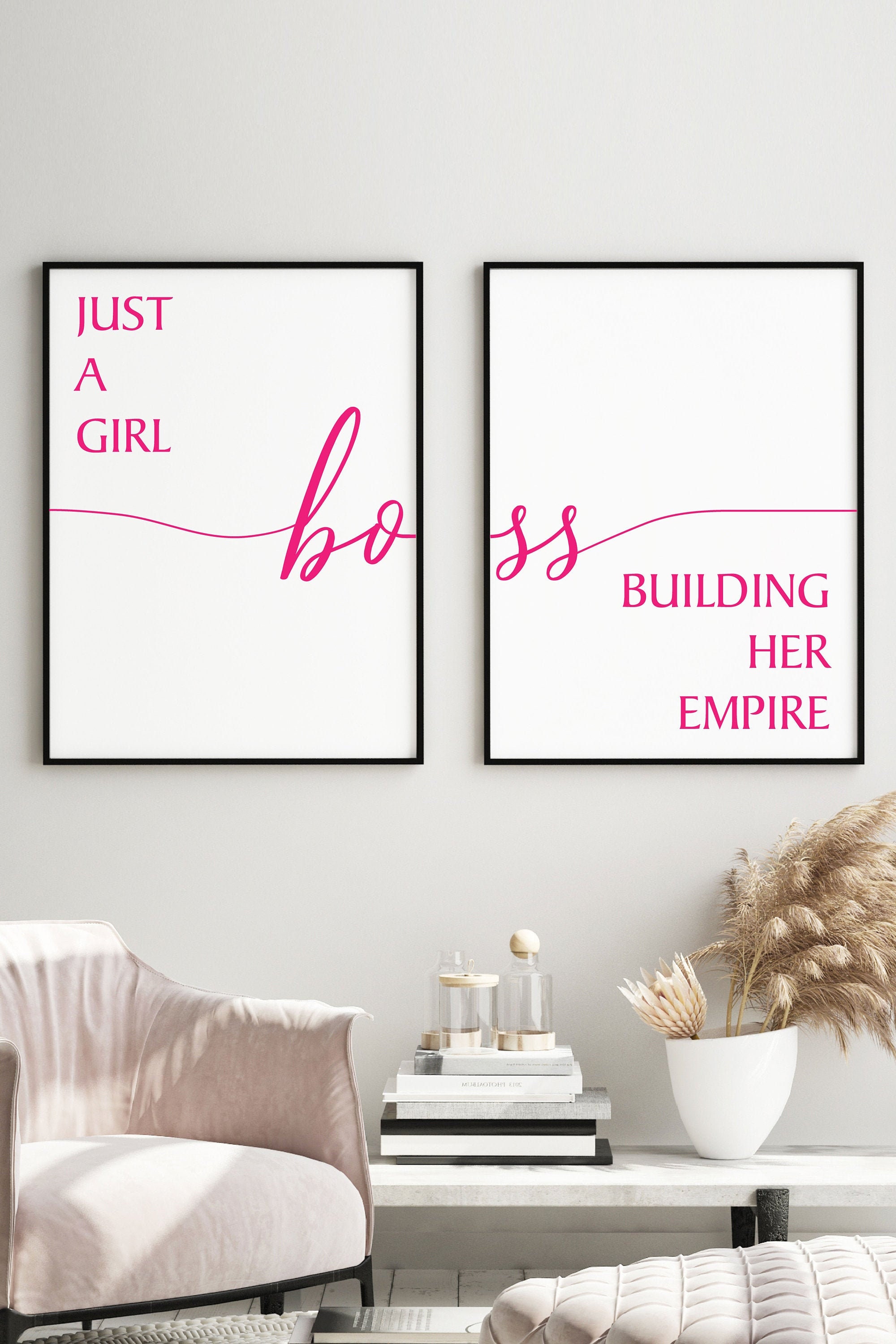 Girl Boss Printable Wall Art Boss Babe Print Boss Babe Wall | Etsy