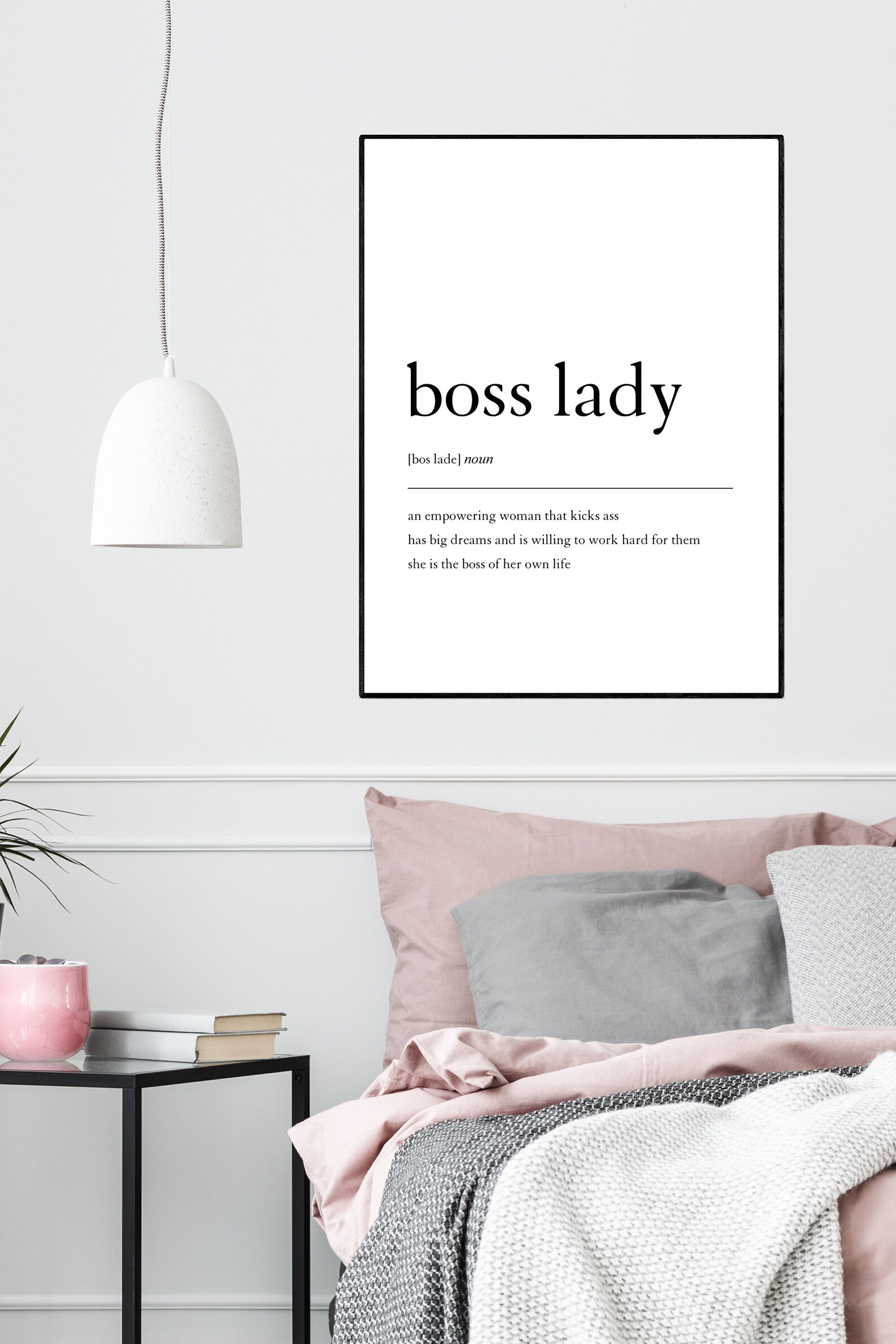 Boss Lady Printable Wall Art Boss Lady Definition Boss Babe - Etsy Canada