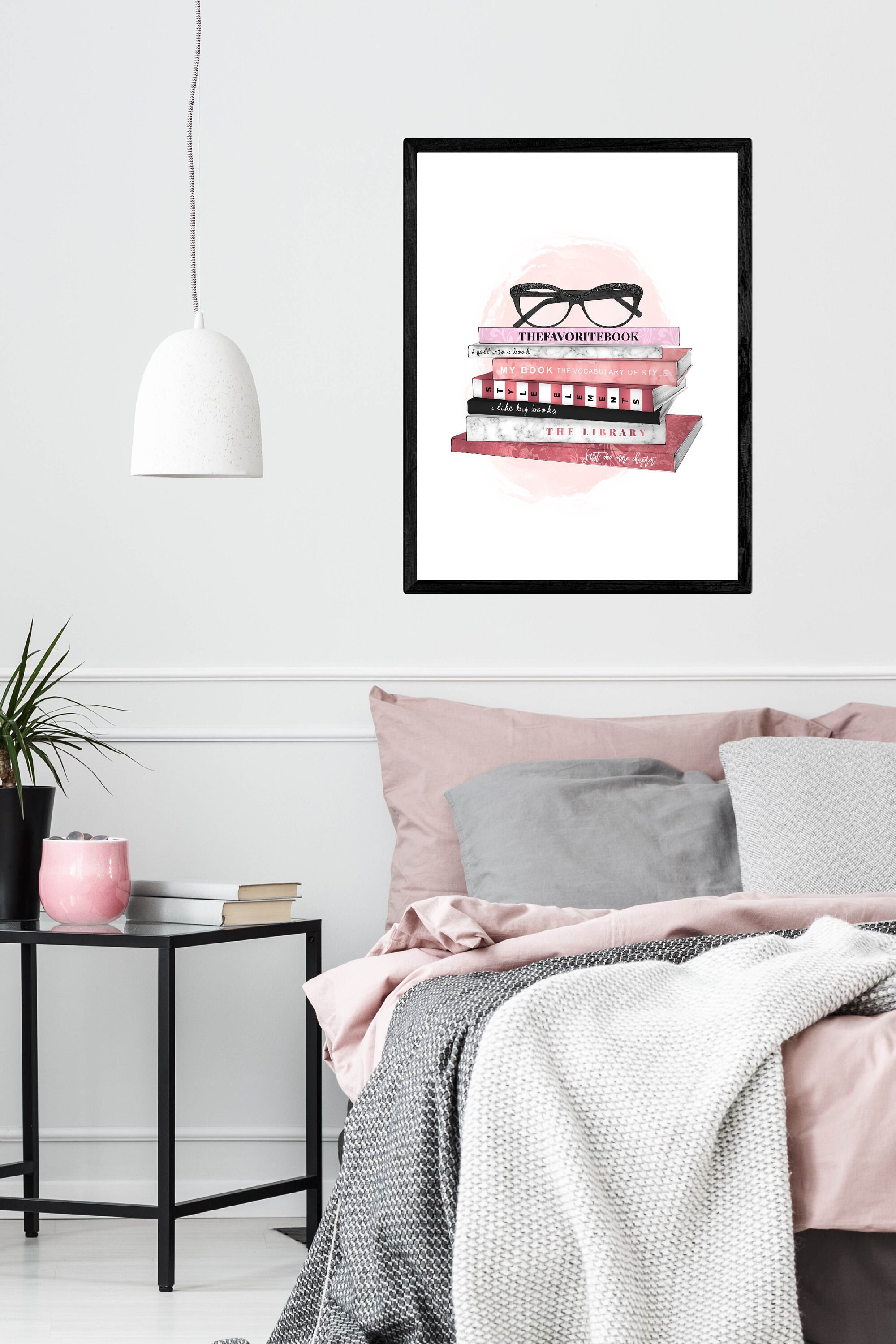 Fashion Book Stack Printable Wall Art Girl Boss Office Wall - Etsy Canada