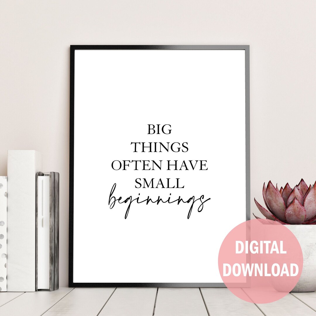 Quote Printable Wall Art, Inspirational Poster, Entrepreneur Gift ...