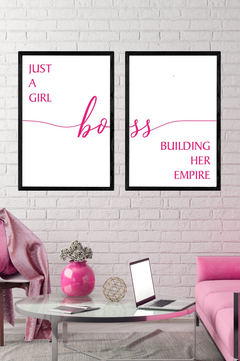 Girl Boss Printable Wall Art Boss Babe Print Boss Babe Wall Etsy
