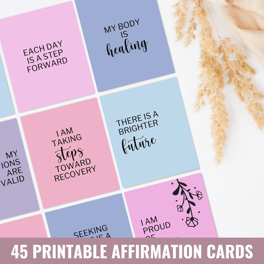 45 Printable Postpartum Affirmations, Positive Affirmation Cards for ...