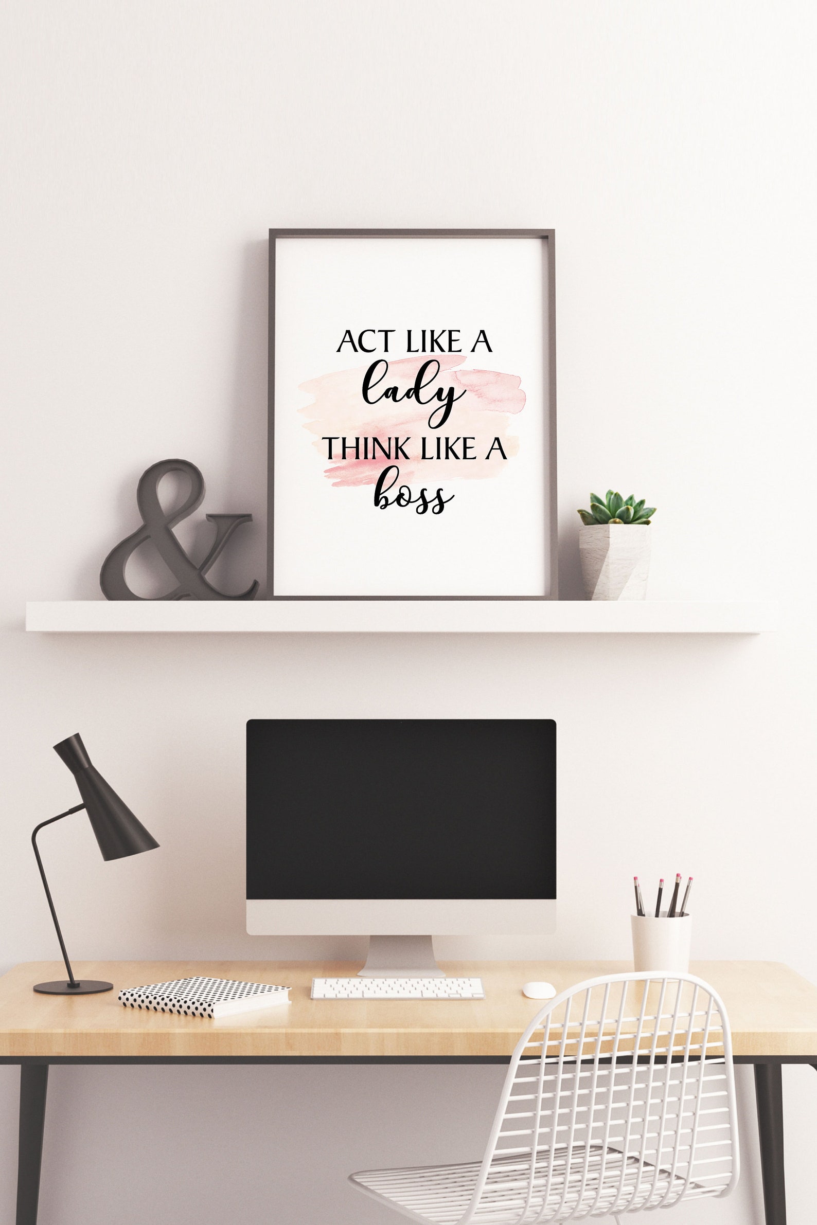 Girl Inspirational Wall Art, Feminist Poster, Bedroom Wall Art, Vanity ...