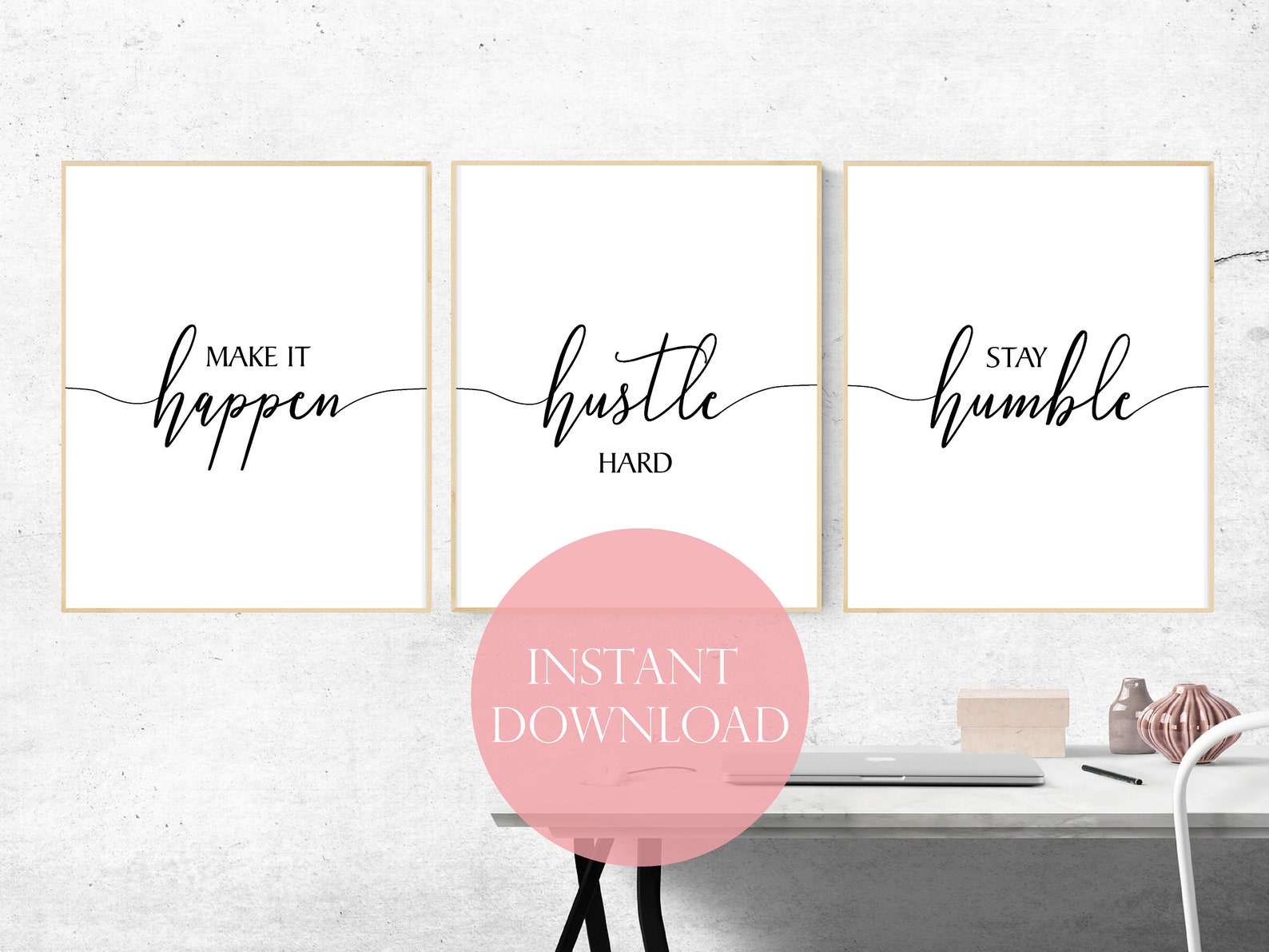 Girl Inspirational Wall Art Minimalist Wall Art Quote Wall - Etsy