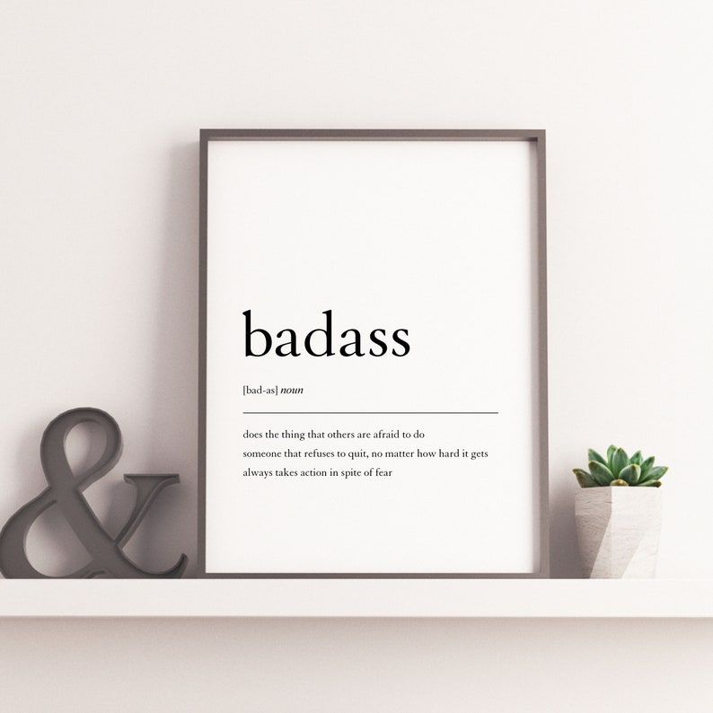 Boss Babe Wall Decor Badass Print Boss Babe Digital Print - Etsy Canada