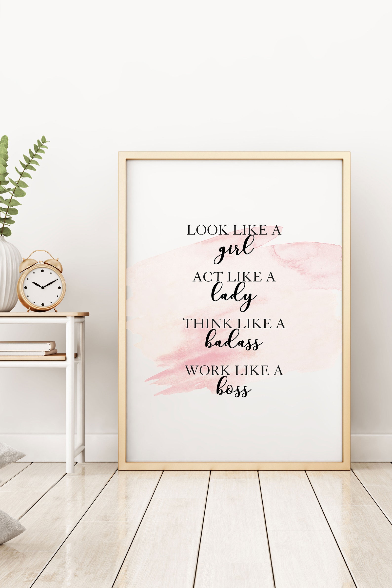 Boss Babe Printable Wall Art, Girl Boss Wall Art, Boss Babe Decor, Girl ...
