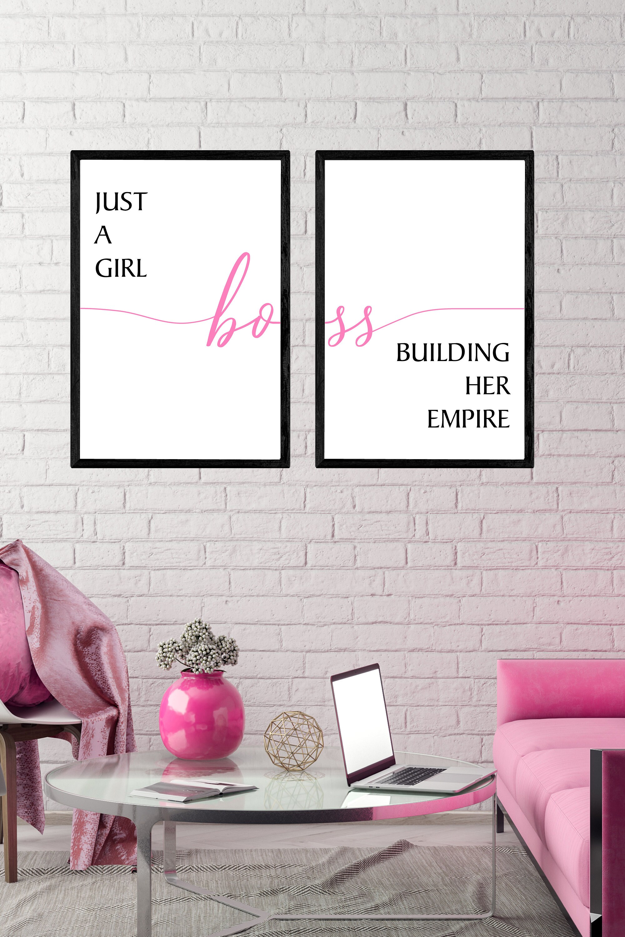 Boss Babe Printable Wall Art, Boss Babe Decor, Girl Boss Wall Decor ...