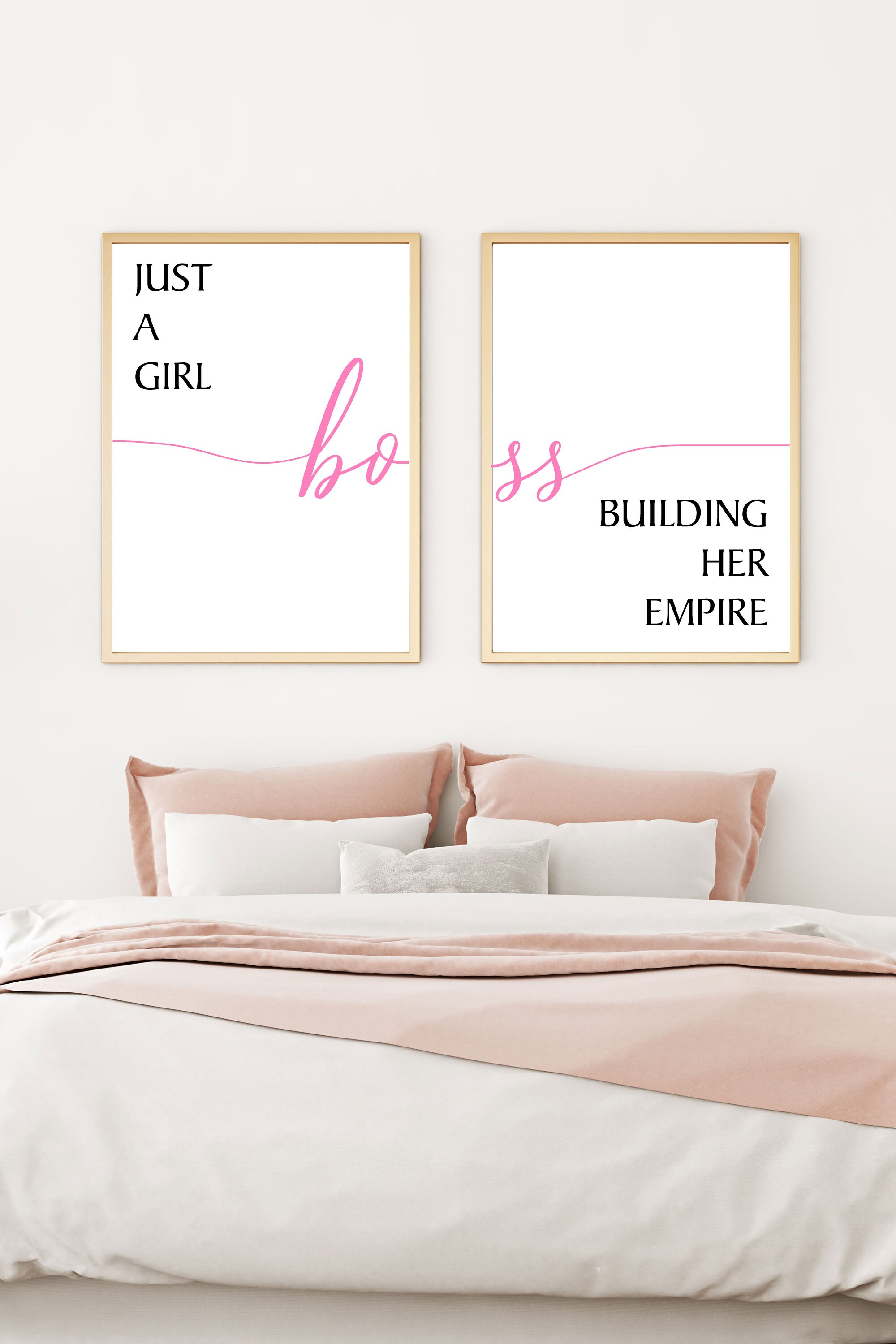 Boss Babe Printable Wall Art, Boss Babe Decor, Girl Boss Wall Decor ...