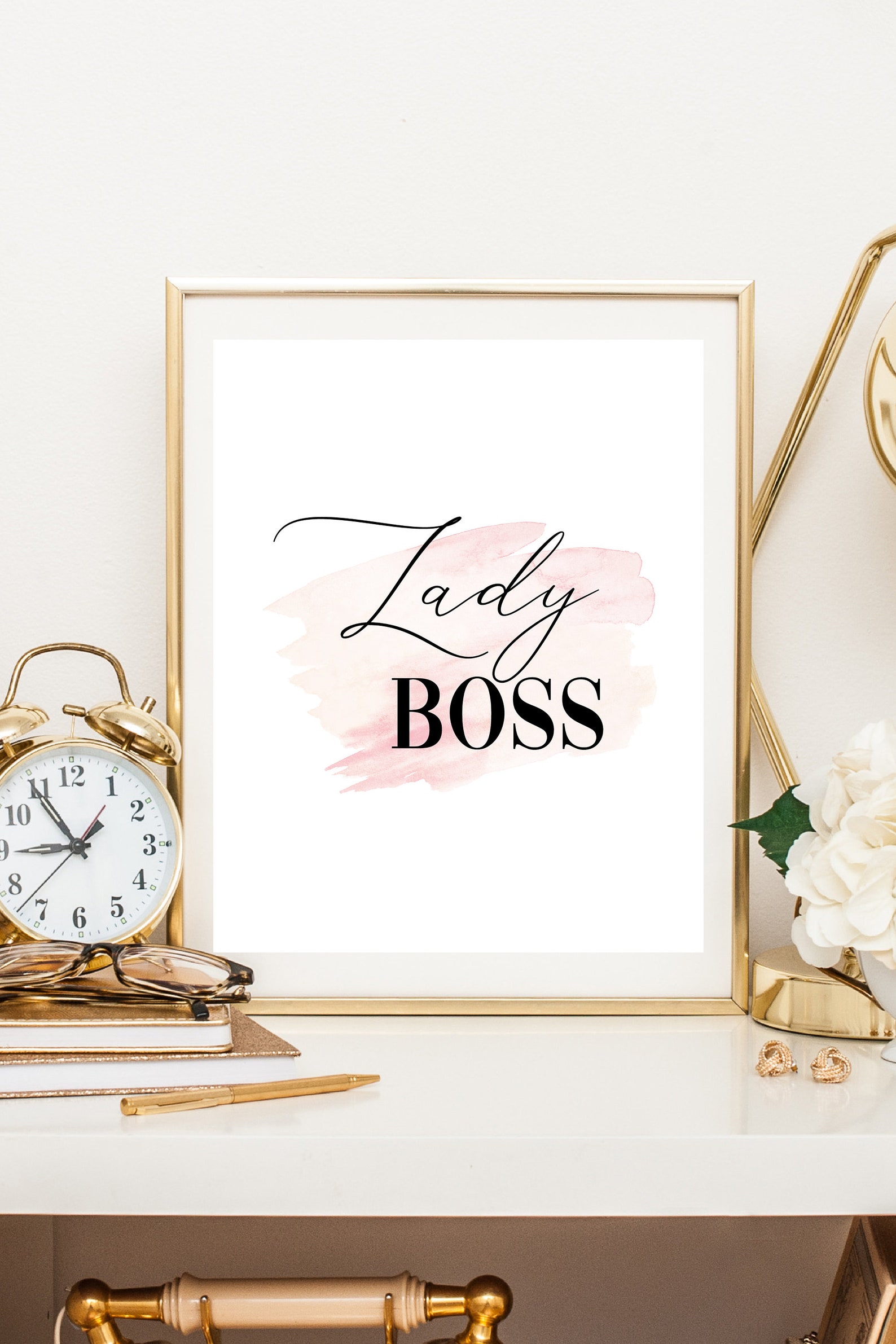 Boss Lady Wall Decor Girl Boss Printable Wall Art Boss Babe - Etsy